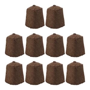 happyyami 10pcs germination soil blocks seedling soil block nursery soil for indoors potting soil indoor plants seeds starting plugs peat soil