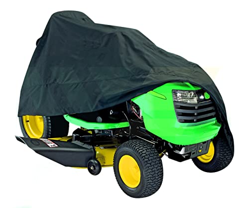 Airway Riding Lawn Mower Cover, Waterproof Universal Tractor Cover Fits Decks up to 54 inches ,Heavy Duty Polyester Oxford, Durable, UV, Water Resistant Covers for Your Riding Garden Tractor 72 inches L x 54 inches W x 46 inches H, Black, X-Large