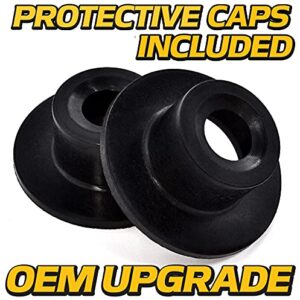 HD Switch - Improved Adjustable LH/RH Steering Drag Link Set Replaces 21546337 & 21546338 for Ariens Lawn and Garden Tractors - Includes Sector Gear Dust Caps!