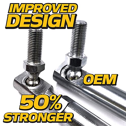 HD Switch - Improved Adjustable LH/RH Steering Drag Link Set Replaces 21546337 & 21546338 for Ariens Lawn and Garden Tractors - Includes Sector Gear Dust Caps!