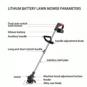 Cordless Lawn Edger Battery Powered, 21V Electric Lawn Edger Edger Lawn Tool for Home Garden, Lawn, Yard, Bush Trimming & Pruning