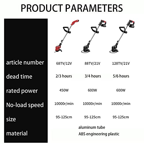 Cordless Lawn Edger Battery Powered, 21V Electric Lawn Edger Edger Lawn Tool for Home Garden, Lawn, Yard, Bush Trimming & Pruning