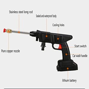 Jet Wash for Cars Patio Wash Lance Nozzle Pressure Washers Electric Portable Household Water Absorbent Lithium Battery Floor Washing Garden Watering,24V