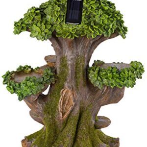 VP Home Enchanted Tree Solar Light for Home and Outdoor Decor, Enchanted Tree Solar Powered Flickering LED Garden Light Tree Backyard Halloween Decoration