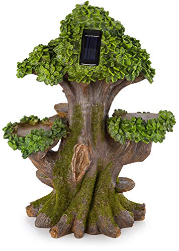 VP Home Enchanted Tree Solar Light for Home and Outdoor Decor, Enchanted Tree Solar Powered Flickering LED Garden Light Tree Backyard Halloween Decoration