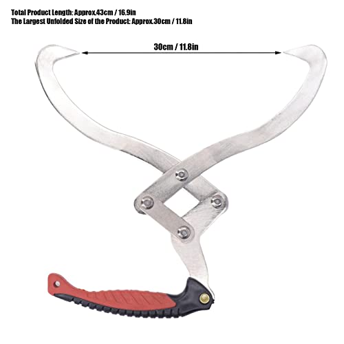 Restokki Log Carrier Log Tongs Log Lifting Grapple Hook Wooden Claw Suitable for Garden Wood Handling