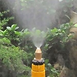 BIGBUY 1/2 Inch Garden Misting Nozzle Multiple Spray Patterns Brass Adjustable (2)