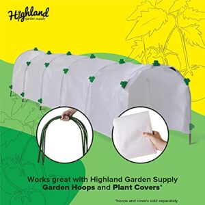 Greenhouse Clips Plant Cover Clamps for Greenhouse Net Cover Clips for Pipes & Clamp Hoop Snap Clamps for PVC Net Tunnel Green House Hoops Garden Row Film Cover Freeze Protection 1.5 inch 28 Pack