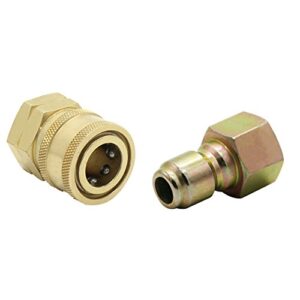 twinkle star 3/8 inch quick connect fitting pressure washer adapter set, twis293