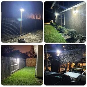 Mokot Solar Outdoor Lights, 288 LED IP65 Waterproof Motion Sensor Outdoor Lights with Remote Control, 4 Heads Solar Flood Lights for Garden Patio Yard Area Light - 2Pack