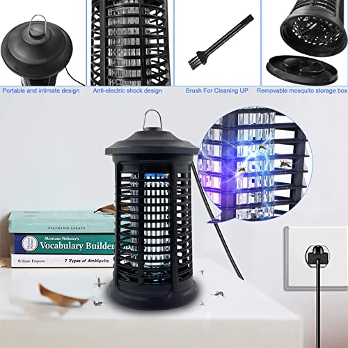 Electric Bug Zapper Indoor/Outdoor, 4200V High Powered Mosquito Zappers Killer, Waterproof Insect Fly Zapper Mosquito Trap Outdoor, Mosquito Lamp Bulb, Insect Killer for Home Garden Backyard, Camping