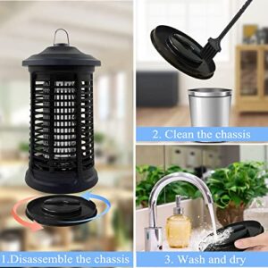 Electric Bug Zapper Indoor/Outdoor, 4200V High Powered Mosquito Zappers Killer, Waterproof Insect Fly Zapper Mosquito Trap Outdoor, Mosquito Lamp Bulb, Insect Killer for Home Garden Backyard, Camping