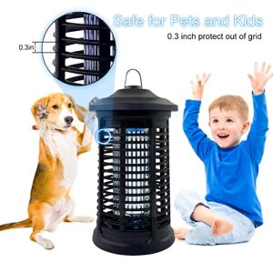 Electric Bug Zapper Indoor/Outdoor, 4200V High Powered Mosquito Zappers Killer, Waterproof Insect Fly Zapper Mosquito Trap Outdoor, Mosquito Lamp Bulb, Insect Killer for Home Garden Backyard, Camping