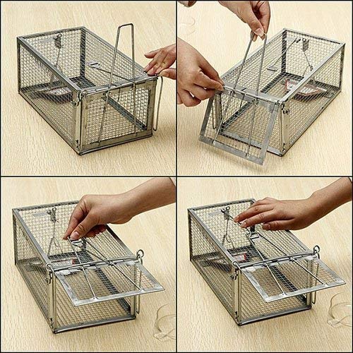 JGRZF Quality Chipmunk Trap 1 Door Humane Live Animal Mouse Cage Rat Mouse Mice Traps for Small Rodent Animals, for Indoor and Outdoor