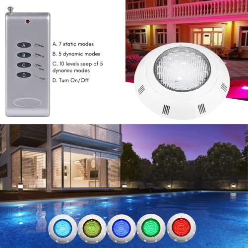 LED Pool Lights,LED Pool Light Waterproof IP68 Pool Lights 35W Multi Color Underwater Light Multicolor Light with Remote Control for Swimming Pool, Rockery, Aquarium, Garden,Waterfall