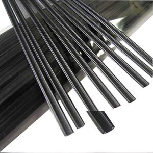 weststone 100pcs plastic black 7″ twist ties – double wire heavy duty for garden