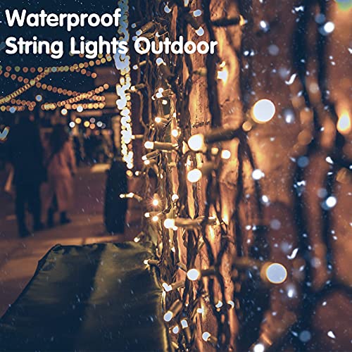 Koxly Solar String Lights,72FT 200 LED 8 Modes Solar Powered Christmas Lights Outdoor String Lights Waterproof Fairy Lights for Garden Party Wedding Xmas Tree