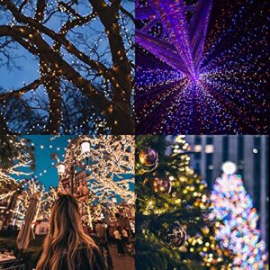 Koxly Solar String Lights,72FT 200 LED 8 Modes Solar Powered Christmas Lights Outdoor String Lights Waterproof Fairy Lights for Garden Party Wedding Xmas Tree