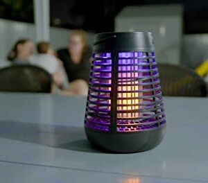 PIC Portable Solar Insect Killer Torch (FLPT), Bug Zapper and Flame Accent Light, Kills Bugs on Contact