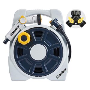 compact hose reel with 2-way connector