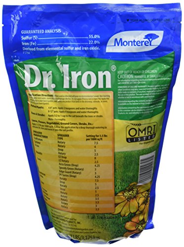 Monterey LG7115 Dr Soil Acidifier Granules Iron and Elemental Sulfur Acidic Fertilizer, 7 lb