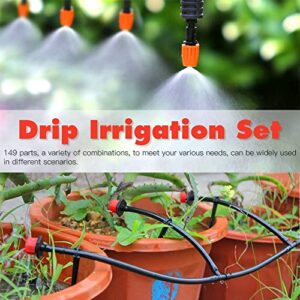 Garden Automatic Drip Irrigation Set,30m Adjustable Micro DIY Irrigation Kit Plant Water Saving System,Heavy Duty Tube Watering Kit for Patio Lawn Garden Greenhouse Flower Bed