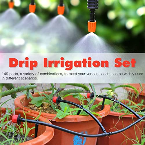 Garden Automatic Drip Irrigation Set,30m Adjustable Micro DIY Irrigation Kit Plant Water Saving System,Heavy Duty Tube Watering Kit for Patio Lawn Garden Greenhouse Flower Bed