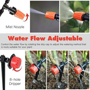 Garden Automatic Drip Irrigation Set,30m Adjustable Micro DIY Irrigation Kit Plant Water Saving System,Heavy Duty Tube Watering Kit for Patio Lawn Garden Greenhouse Flower Bed