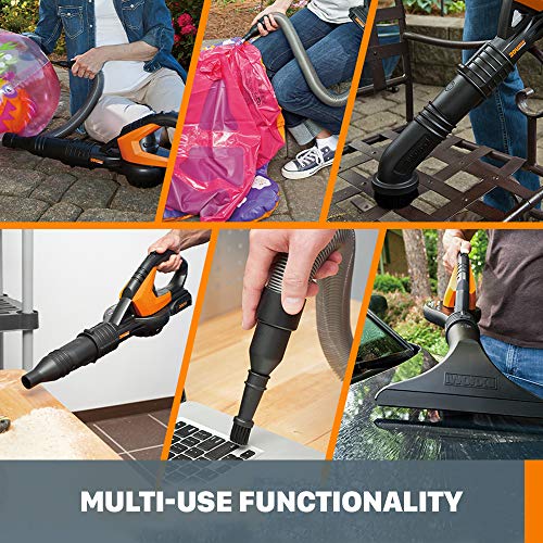 Worx WG163 GT 3.0 20V PowerShare 12" Cordless String Trimmer & Edger (Battery & Charger Included) and WG545.9 20V Work Air Lithium Multi-Purpose Blower/Sweeper/Cleaner Tool ONLY