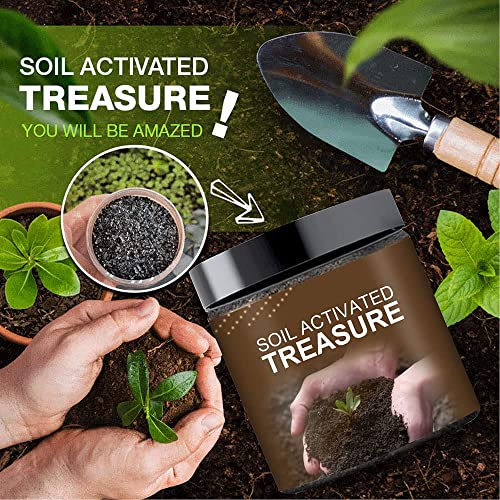 Soil Activated Treasure, Organic Soil Improver, Premium Soil Activators for Raised Garden Beds, Potting Mix, Lawns and Gardens (3PCS)