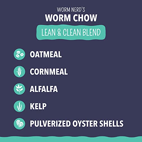 Arcadia Garden Products Worm Chow - Lean & Clean Blend - 2 lbs, Wormeries, Vermiculture, Worm Feeding, Worm Nutrition (WN35)