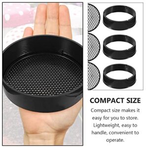 2 garden soil sifter Sets Garden Riddle Sieve Mesh Garden Mini Metal Stackable Sifting Pan Soil Sand Sieve Gardening Tool Riddle Soil Sieve Set Garden Soil classifier sifting pan Supplies soil sieve