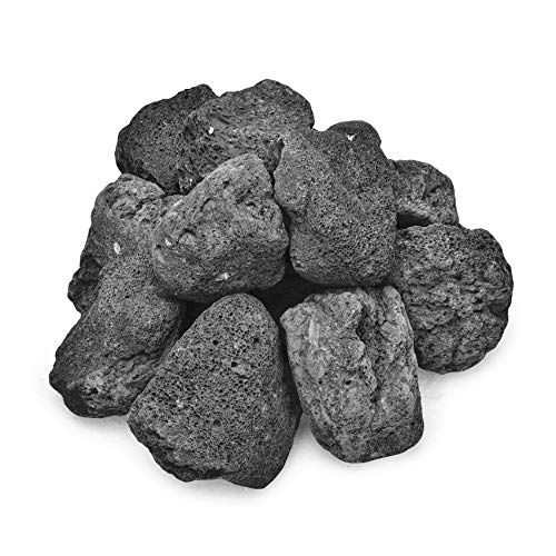 Stanbroil Lava Rock Granules - Decorative Landscaping for Fire Bowls, Fire Pits, Gas Log Sets, Indoor or Outdoor Fireplaces - 10 lb.Bag(2.75"-5")