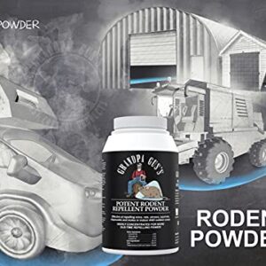 Grandpa Gus's Potent Rodent Repellent Powder Concentrate, Deters Rodents/Mice/Rats from Farm/Home/Garden/RV/Boat/Car/Garage & Chewing on Wires, 24 oz