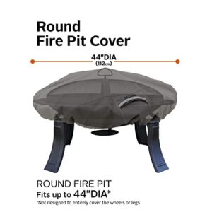 Classic Accessories Ravenna Water-Resistant 44 Inch Round Fire Pit Cover, Outdoor Firepit Cover