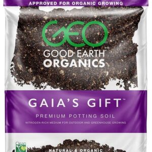 Good Earth Organics, Gaia's Gift Premium Potting Soil, Organic Potting Soil for Heavy Feeding Plants Like Tomatoes, Hops & More (10 Gallon)