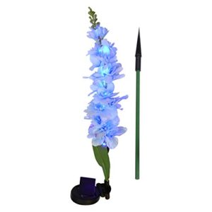 osaladi led landscape lights solar flower light,led solar powered lawn light garden stake violet landscape lights for garden patio,lawn decoration(blue) led spotlight