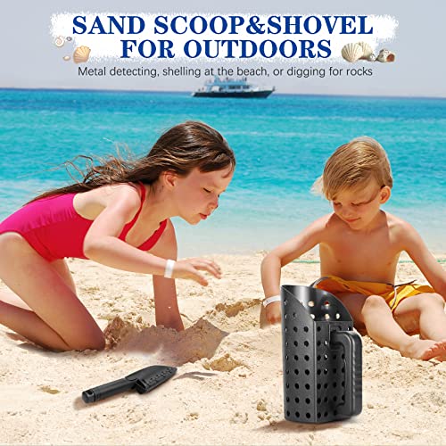 Metal Detector Accessories, Sand Scoop & Shovel for Metal Detecting, Sand Sifter for Kids & Adults Metal Detector, Metal Detector Scoop, Metal Detector Shovel for Digging at The Beach & More