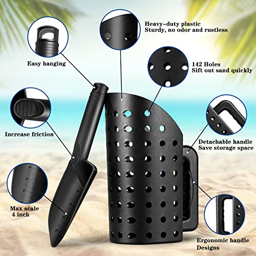 Metal Detector Accessories, Sand Scoop & Shovel for Metal Detecting, Sand Sifter for Kids & Adults Metal Detector, Metal Detector Scoop, Metal Detector Shovel for Digging at The Beach & More