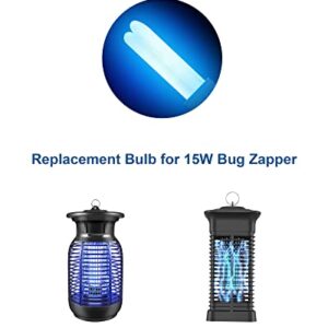 E27 15W U Type Replacement Bulb for 15W Bug Zapper, Compatible with HOMESUIT, Yluces, POWIFY, Keuomy, YISSVIC, and Other Models (2 Pack)