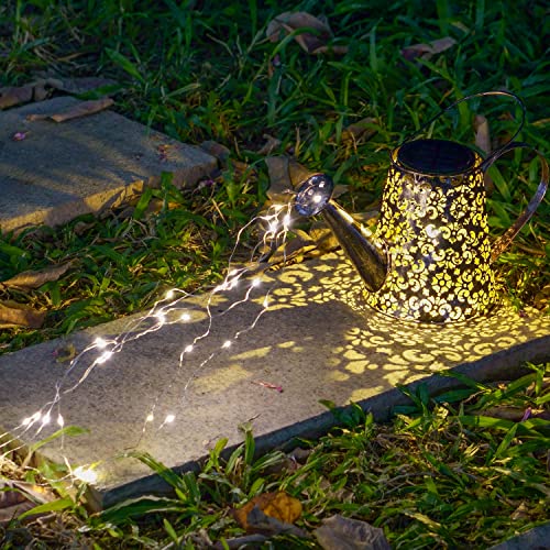 Amugmilk Watering can Lights Garden Decor Solar Outdoor Hanging Lantern Waterproof for Lawn Patio Courtyard Yard Pathway Walkway Gardening Gifts