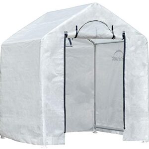 ShelterLogic 6' x 4' x 6' GrowIT Outdoor Backyard Garden Greenhouse and Compact Waterproof Plant Shelter - Translucent (70208)