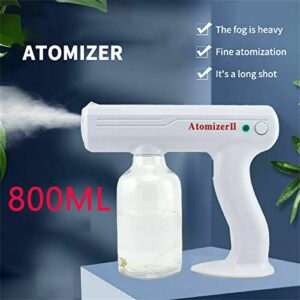 Nano Spray Gun Mini Atomizer Sprayer Steam Gun Fogger Machine Handheld Rechargeable Sprayer Gun Sprayer Machine Nano Mist Sprayer Electric Fogger for Car, Home, Office, School Or Garden