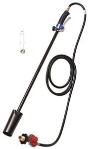 flame king ysnpq1000t 100,000 btu propane torch kit heavy duty weed burner, 10-ft hose regulator assembly