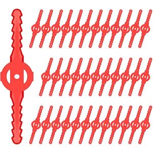 string trimmer head blades replace plastic cutter blades replacement weed wacker head blades lawn mower weed eater blades accessories for cordless grass trimmer(red,36)