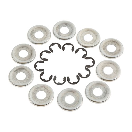 Hicello 10 Sets Clutch Drum Washer, Clutch Washer and E-Clip Kit Replacement for STIHL 017 018 021 023 025 MS170 MS180 MS230 MS210 MS250 9460 624 0801/0000 958 1022