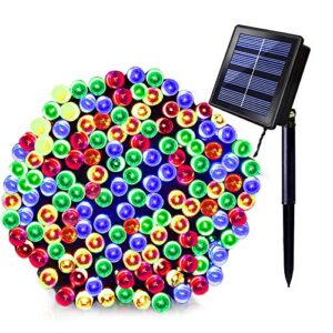 solarmks solar christmas lights,72ft 200 led outdoor string lights,8 modes solar power string lights outdoor lighting for christmas house lawn garden wedding patio party pool area xmas tree