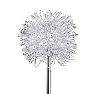 ART & ARTIFACT Dandelion Garden Stakes - Set of 2 Solar Flower Lights, Outdoor LED Light Yard Art, Lighted Garden Decor