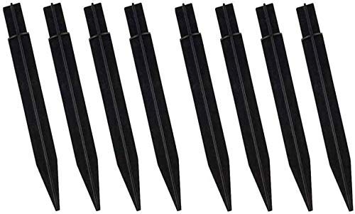 EVOSUMMER 8 PCS X 8.25" Plastic Ground Spikes,Solar Torch Lights Replacement ABS Plastic Ground Spikes Stake for Christmas Pathway Markers (8 PCS Plastic Spikes)