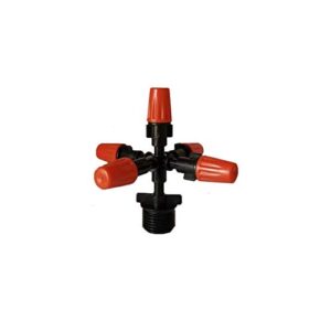 trentsnook irrigation dripper orange five-way atomization nozzle garden lawn plant spray greenhouse terrace atomization system sprayer irrigation gardening tools